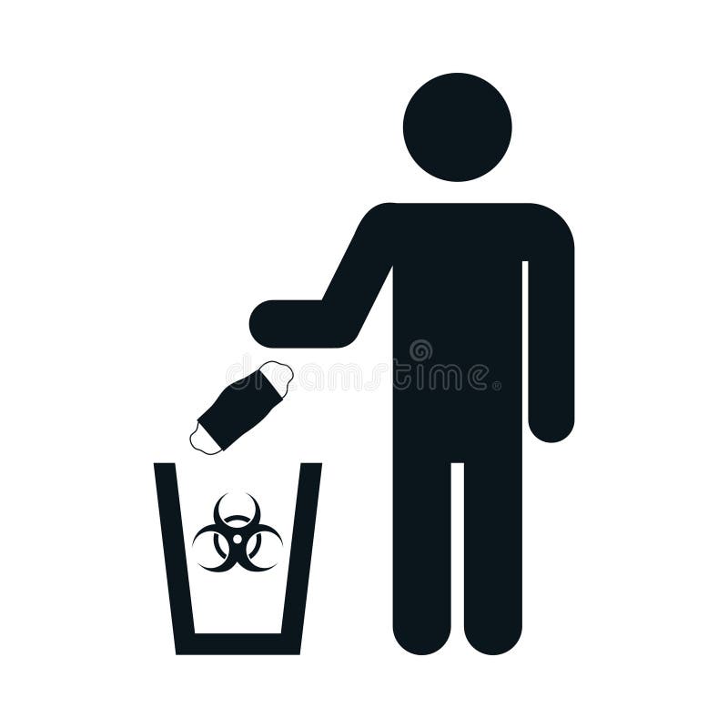Man Throwing Away Toxic Waste Stock Vector - Illustration of substance ...