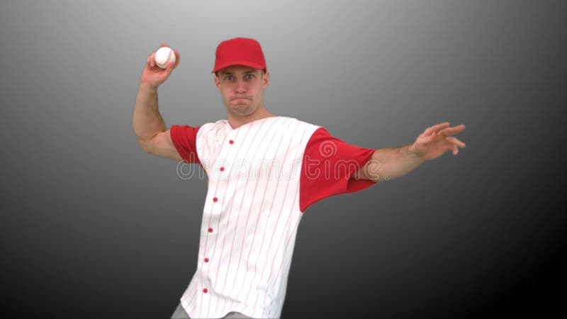 Man throwing a baseball stock video. Video of highspeed - 43237349