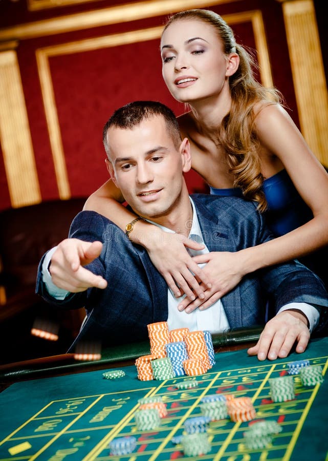 Man Throws the Chip on the Roulette Table Stock Image - Image of ...