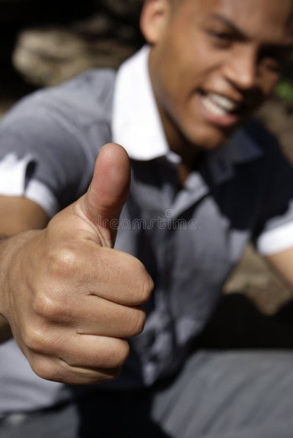 Man with thumb Up stock image. Image of beauty, fashion - 11054415