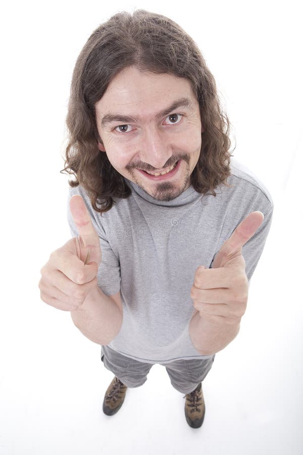 Man with thumbs up stock image. Image of handsome, positive - 17718541
