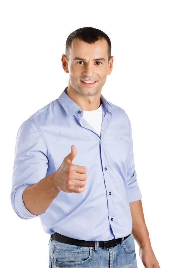 Man thumbs up stock photo. Image of cheer, happy, leader - 29104426