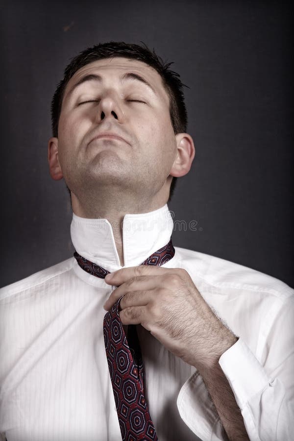 Man with tie stock image. Image of male, young, pose - 50477197