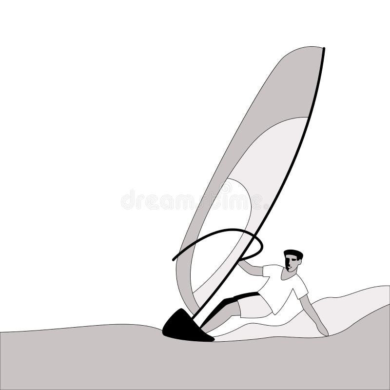 Windsurf Cartoon Stock Illustrations – 378 Windsurf Cartoon Stock ...