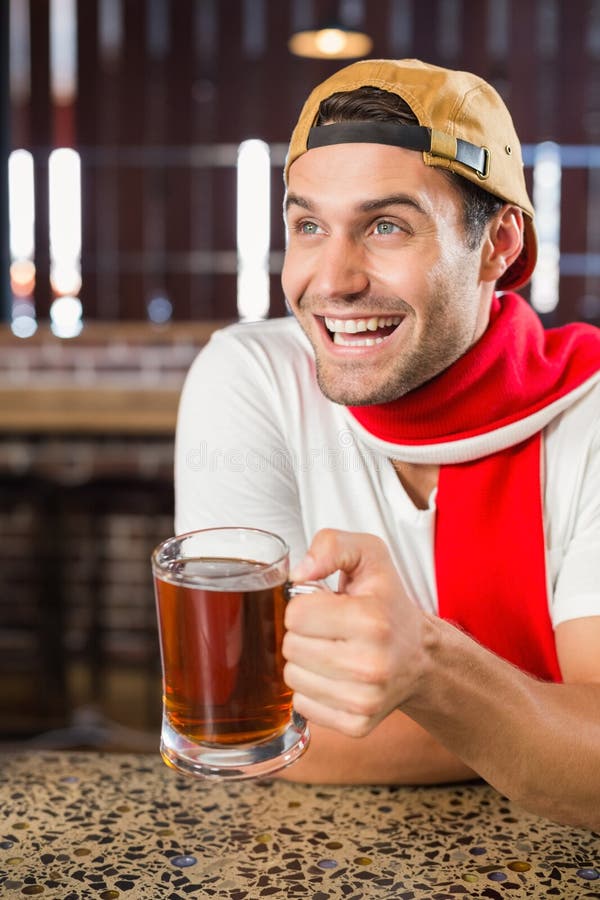 Man toasting a beer stock image. Image of industry, portrait - 67730639