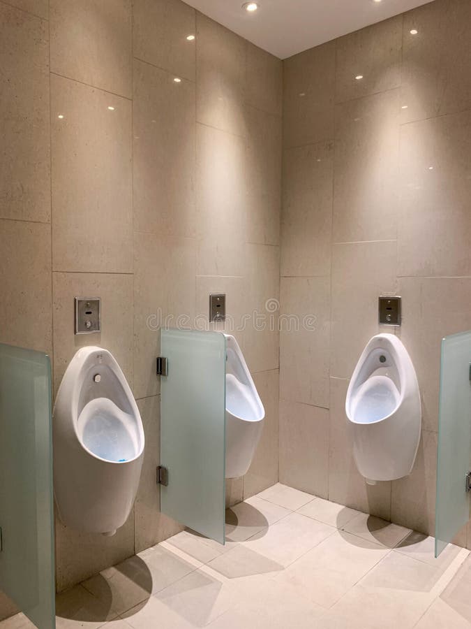 Man Toilet Bowl in Public Toilet Stock Image - Image of bathroom ...