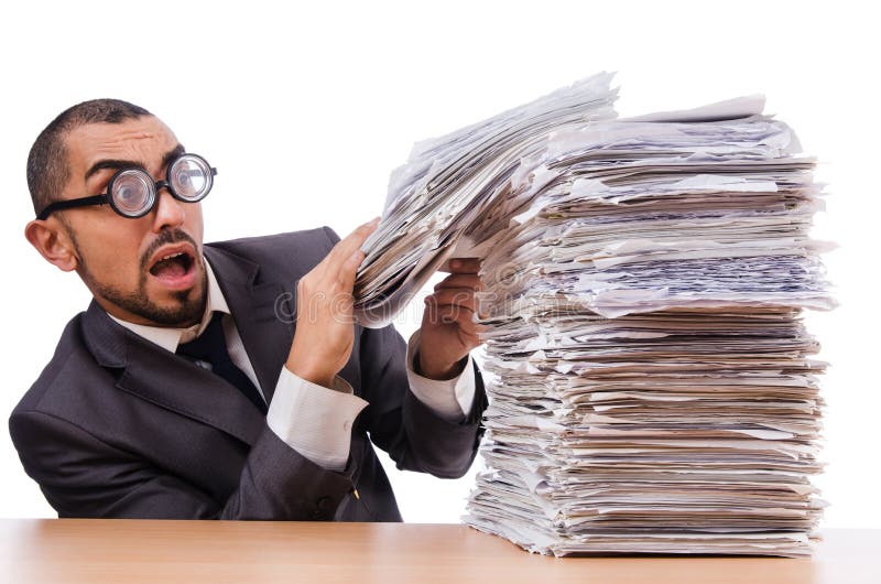 Too much work stock photo. Image of tired, male, working - 1925410