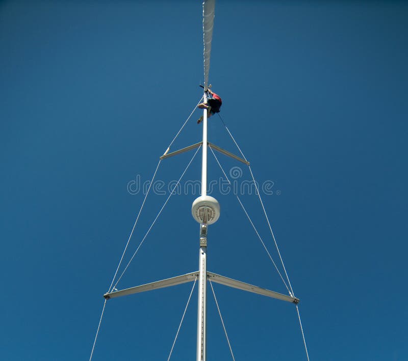 Mast top stock image. Image of tall, mast, calm, trip - 12961807