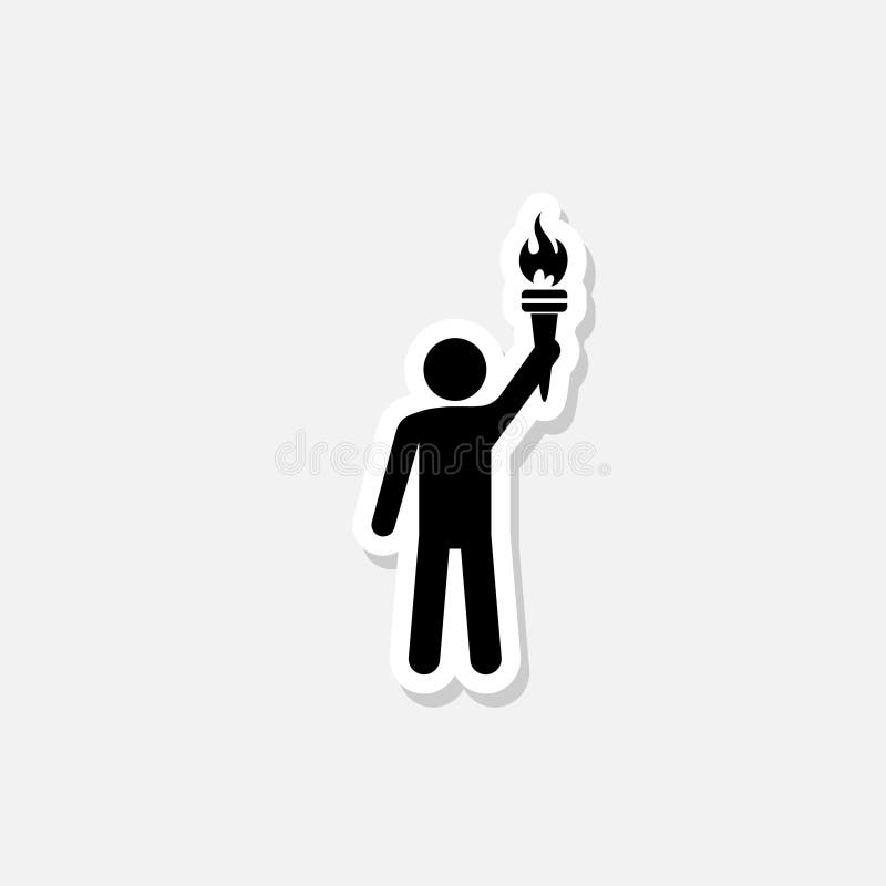 Torch Sticker Stock Illustrations – 959 Torch Sticker Stock ...