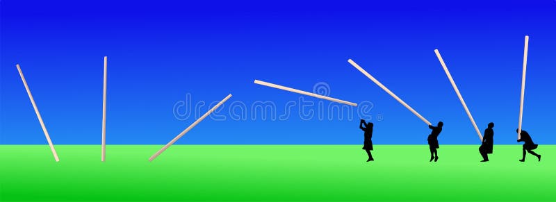 Man tossing the caber stock vector. Illustration of tree - 3157539