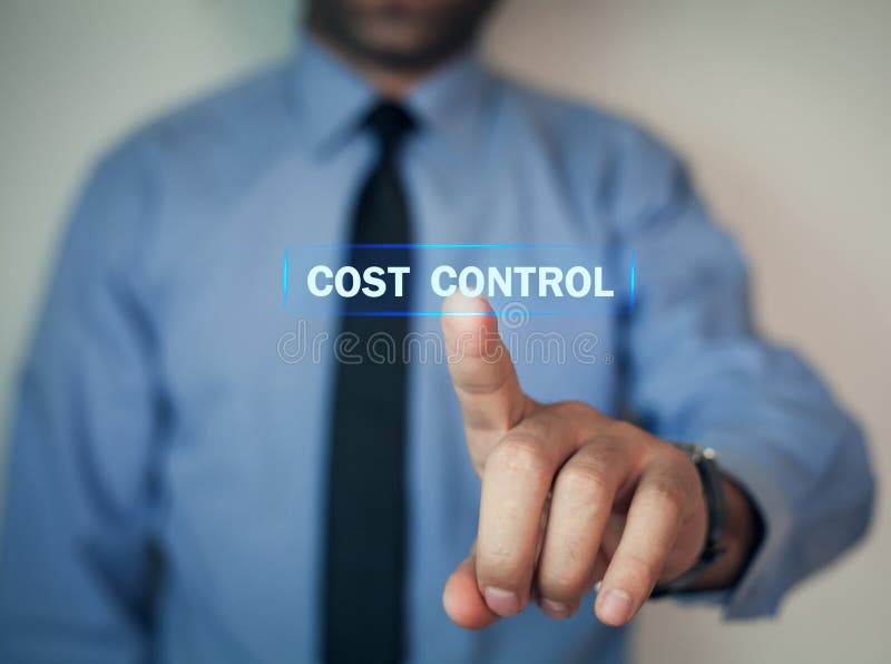 Cost Control Traffic Sign on Blue Sky Stock Photo - Image of ...