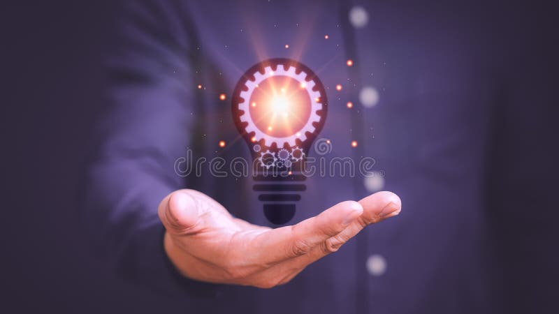 Man Touching a Bright Light Bulb Icon. Ideas for Presenting New Ideas ... Man Touching a Bright Light Bulb Icon. Ideas for Presenting New Ideas ...