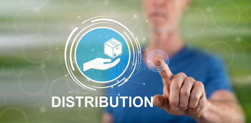Distribution concept stock image. Image of communication - 114394213