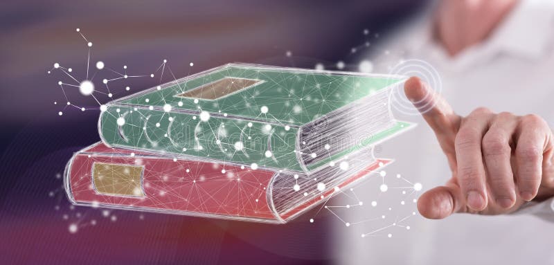 E-learning Concept on Different Devices Stock Illustration ...