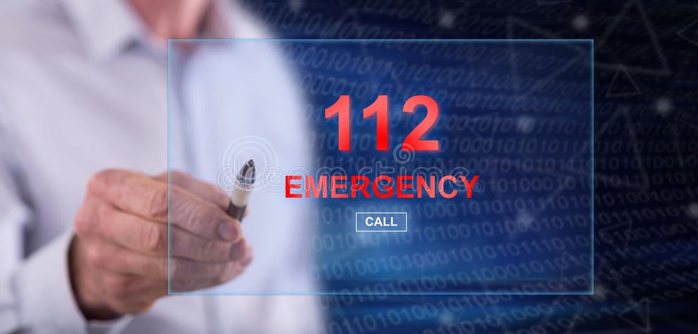 Man Touching an Emergency Concept Stock Image - Image of call, accident ...