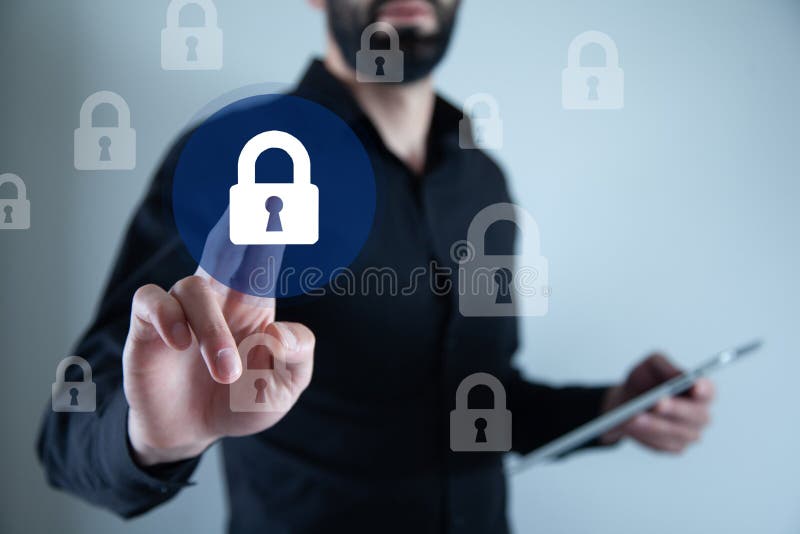 stock image. Image of icon, touch, network, security - 210881195