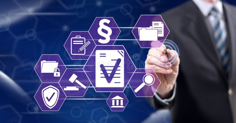 Man Touching a Validation Process Concept Stock Photo - Image of ...