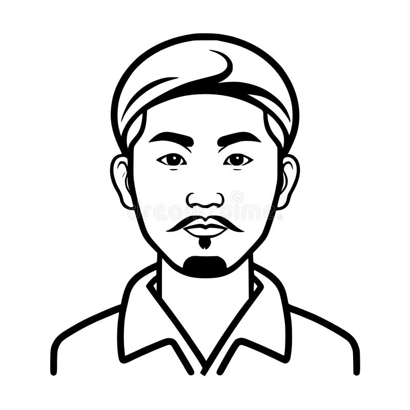 Man with Traditional Clothes and Hat Stock Illustration - Illustration ...