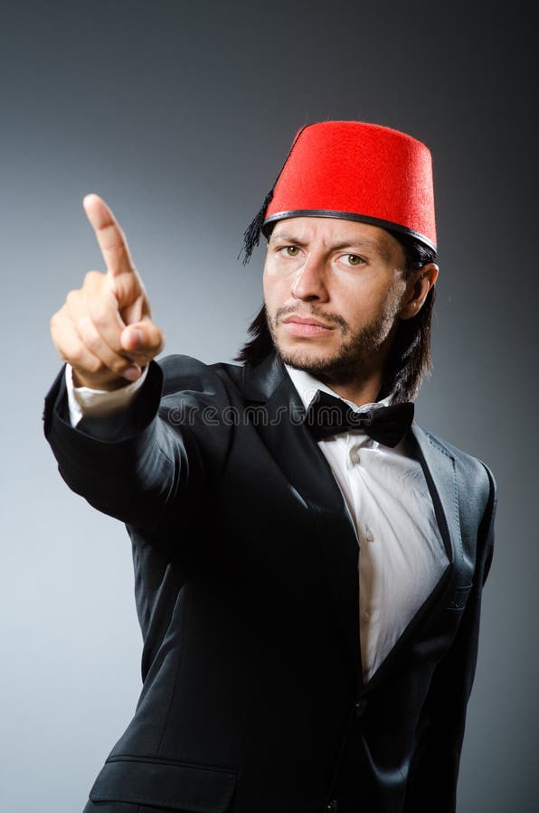 Man in Traditional Turkish Hat Stock Photo - Image of race, islamic ...