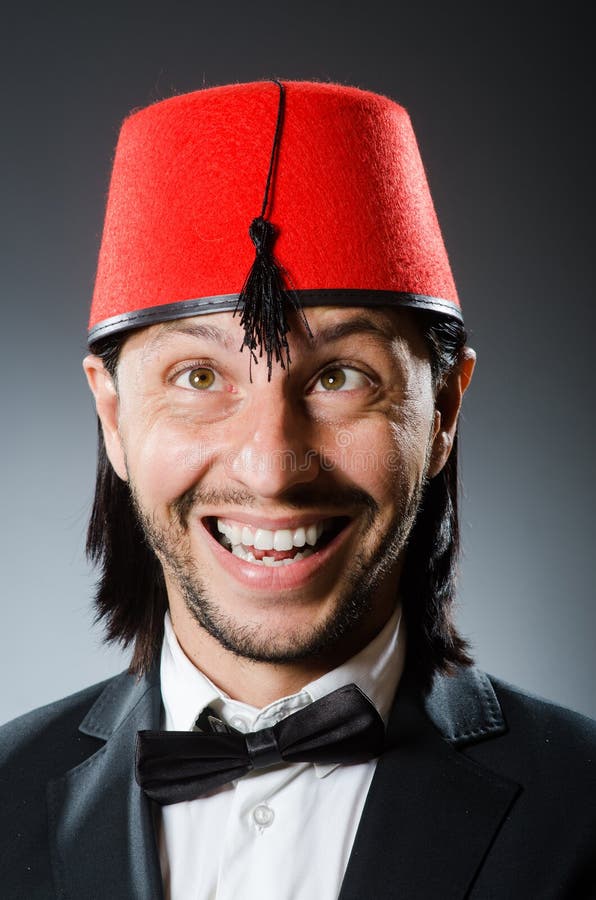 Man in Traditional Turkish Hat Stock Photo - Image of felt, ethnic ...
