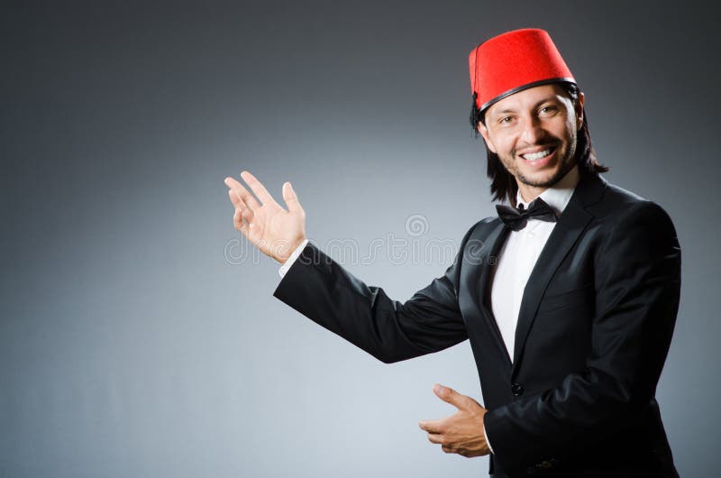 Man in Traditional Turkish Hat Stock Image - Image of middle, muslim ...