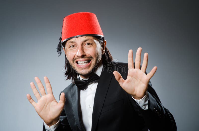 Man in Traditional Turkish Hat Stock Image - Image of islam, handsome ...