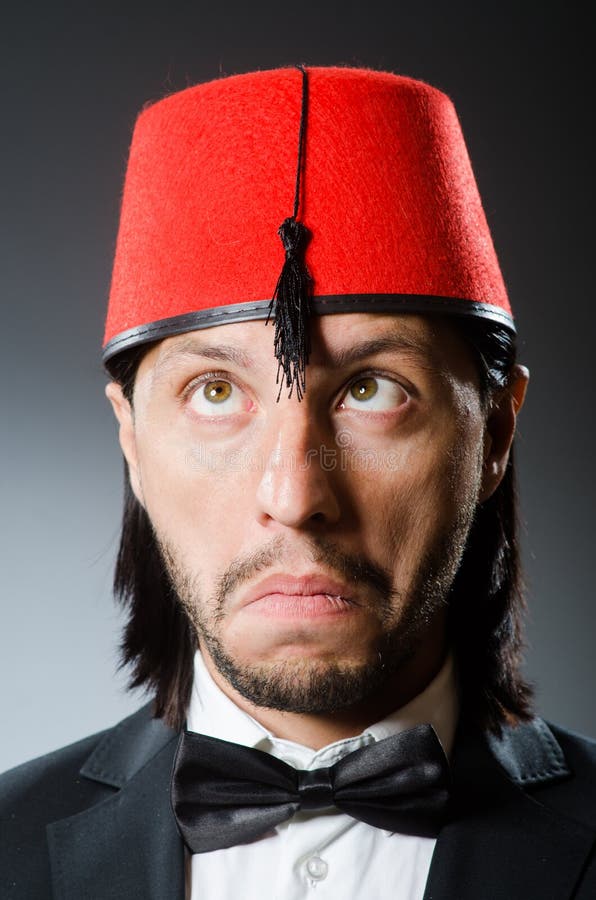 Man in Traditional Turkish Hat Stock Image - Image of middle, muslim ...