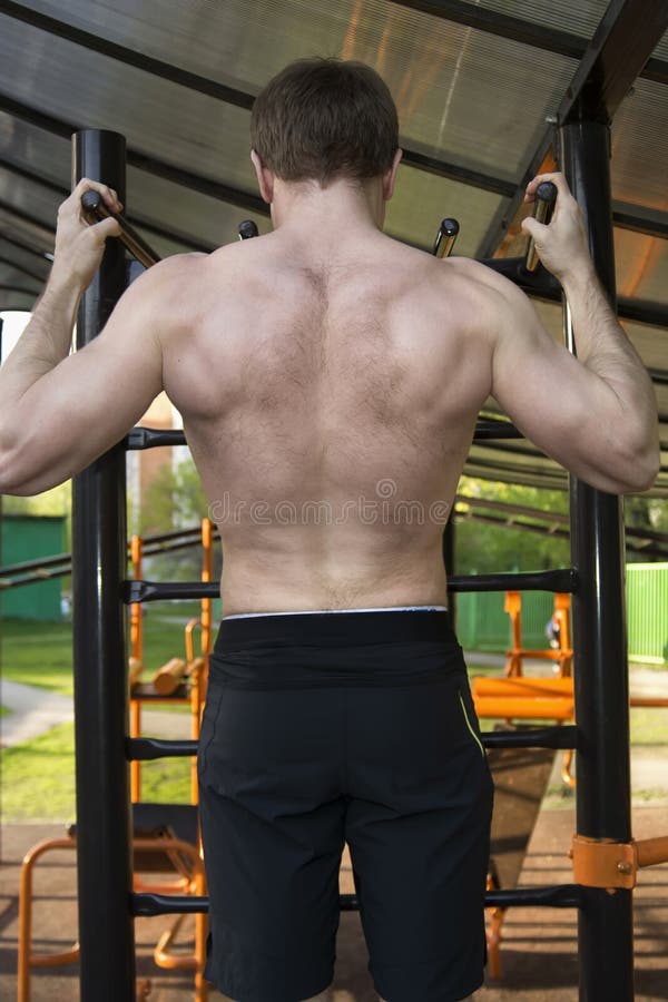 Man is training stock image. Image of active, arms, healthy - 55249257