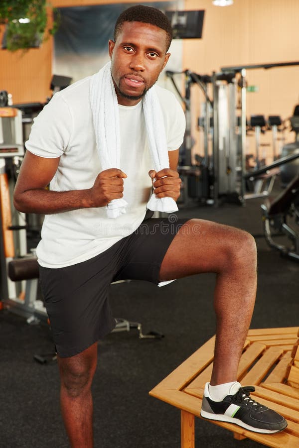 Man after training stock photo. Image of active, health - 77188318