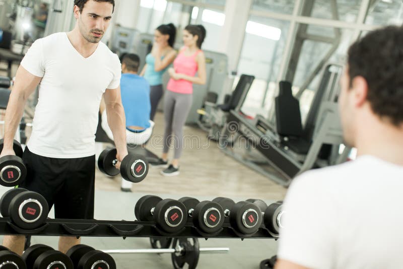Man training in the gym stock photo. Image of lifestyle - 68517692