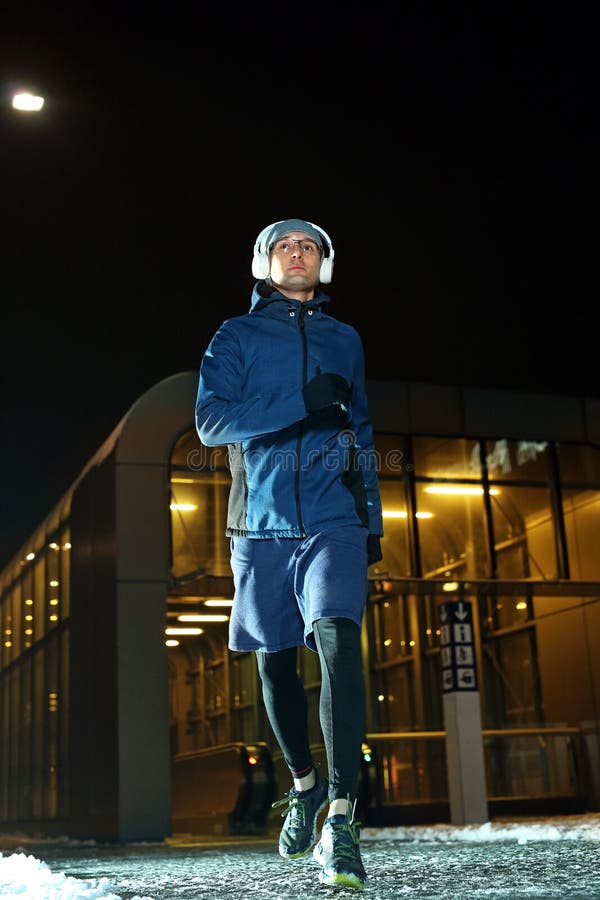 Night Training in the City. Stock Photo - Image of health, running ...