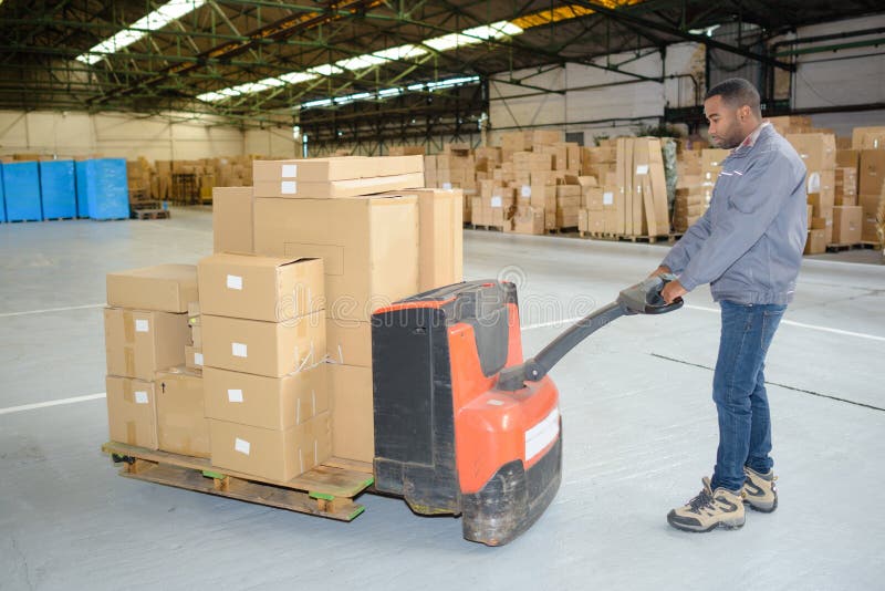 Man during transfer goods stock image. Image of shipping - 173512805