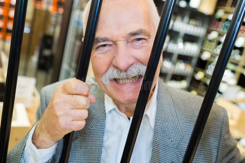 Man Trapped in Prison with Dollars Stock Image - Image of crime ...