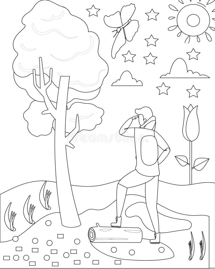 Dig Shovel Coloring Page Soil Shovel Coloring Stock Illustrations