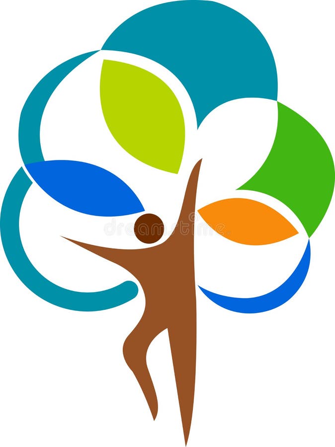 Tree man logo stock vector. Illustration of green, herbal - 22083215