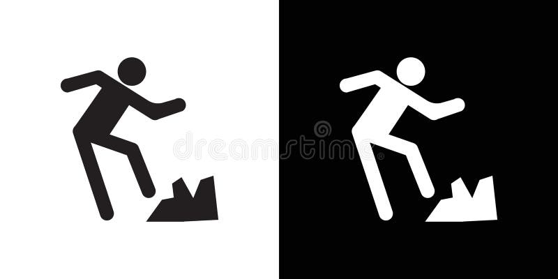 Notice Tripping Hazard Label Sign on White Background Stock Vector ...