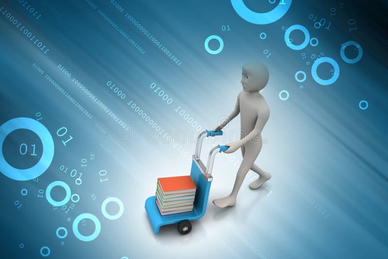 Delivering Books Stock Illustrations – 104 Delivering Books Stock ...