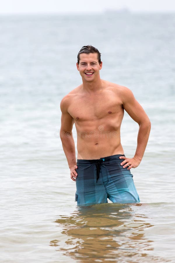 Man tropical beach stock photo. Image of male, handsome - 47787066