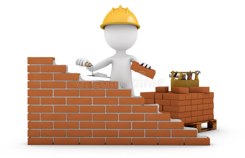 Man Building Wall Stock Illustrations – 8,322 Man Building Wall Stock ...