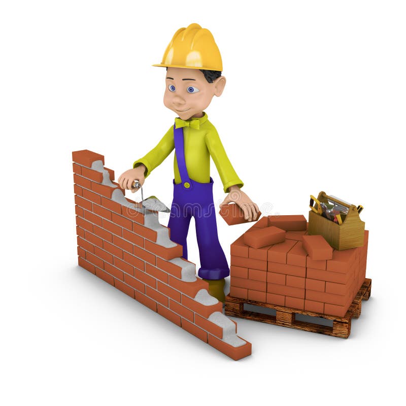 Brick Building Man Wall Stock Illustrations – 2,727 Brick Building Man ...