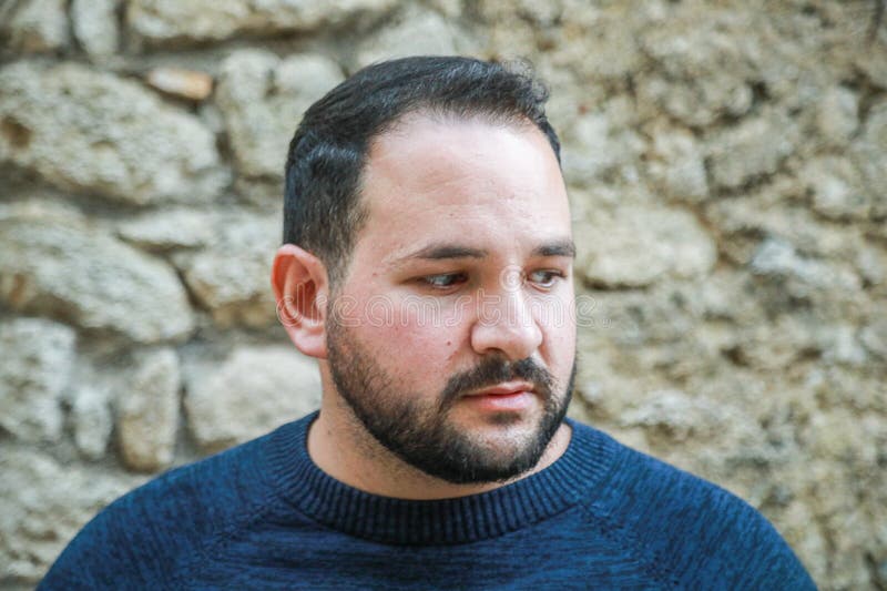 Man Trying To Avoid Eye Contact Stock Image - Image of weakness, uneasy ...