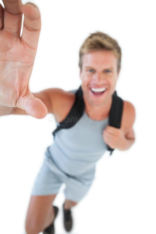 Man Trying To Grab the Camera Stock Image - Image of boots, male: 31801511