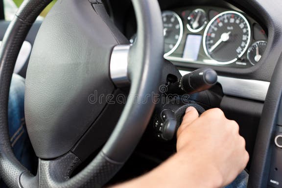 Man Turning the Ignition Key of His Car Stock Image - Image of turning ...