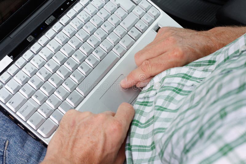 Man typing stock image. Image of writing, laptop, male - 10648575