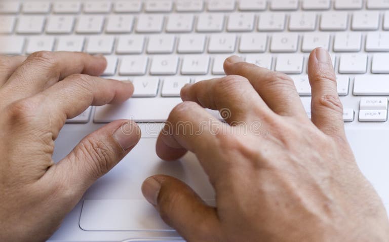Man Typing stock photo. Image of caucasian, business, laptop - 1116340
