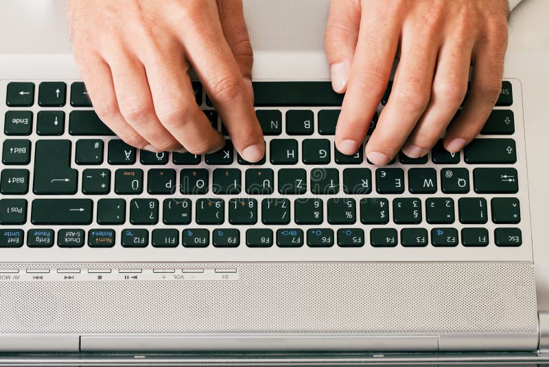 Man Typing Computer Keyboard Stock Image Image Of Project Keyboard 12169817 0123
