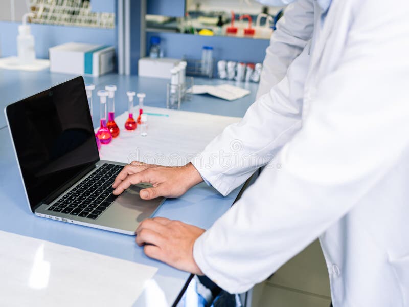 Man Typing on the Computer Keyboard, Businessman or Student Using the ...