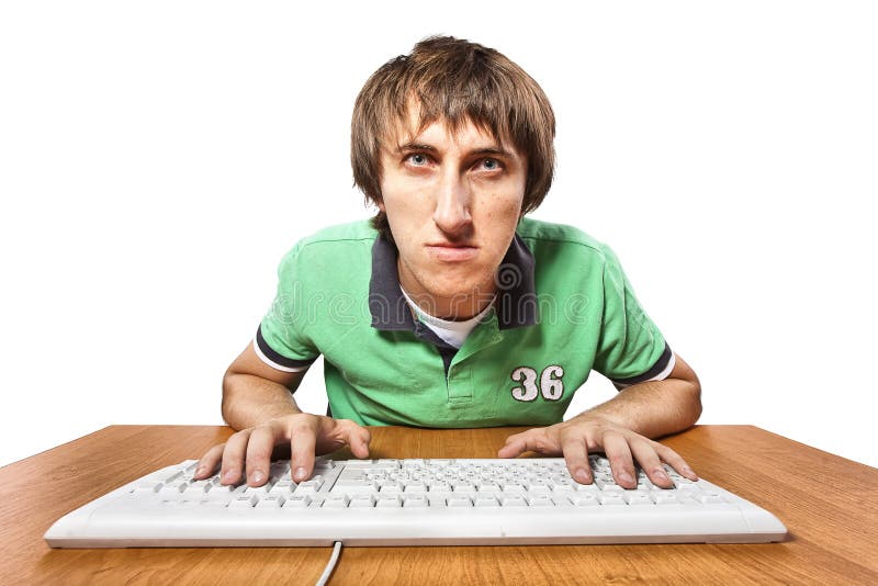 Man typing a document stock photo. Image of keyboard - 11036862