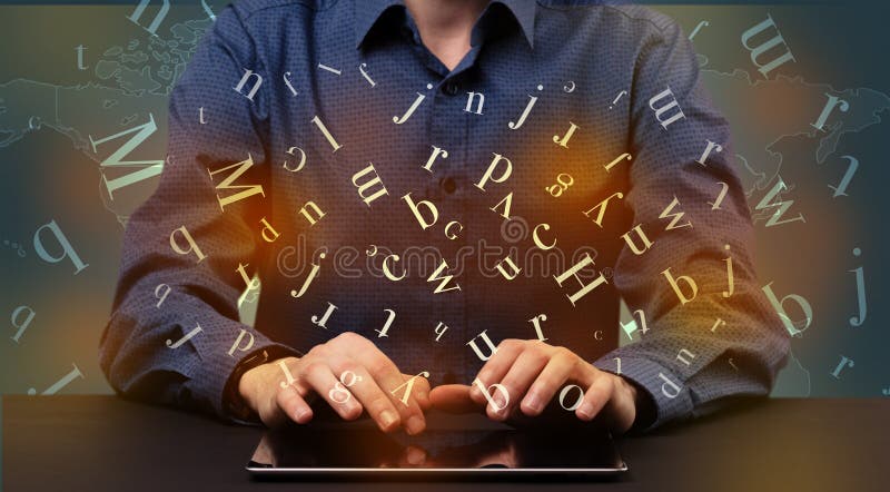 Typing letters stock image. Image of busy, office, keyboard - 5119695
