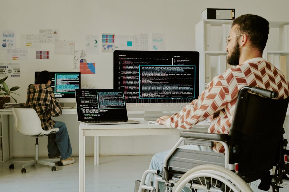 Man Typing on Keyboard while Coding Stock Image - Image of line, technology: 374059097